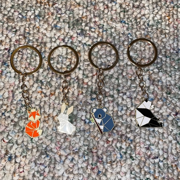 Accessories | Nwt Geometric Animal Keychains | Poshmark